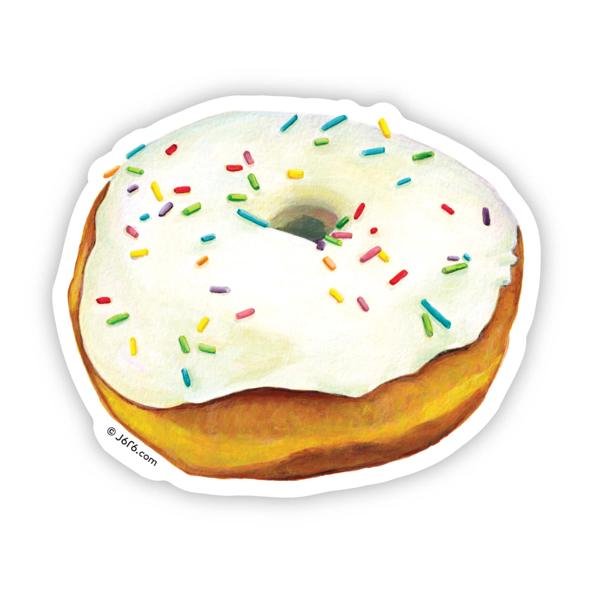 Donut Vinyl Sticker – J6R6
