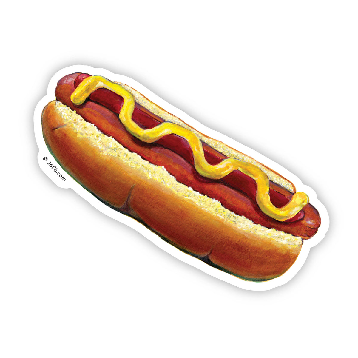 Hot Dog Vinyl Sticker – J6R6