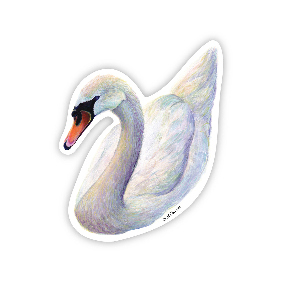 Swan Vinyl Sticker – J6R6